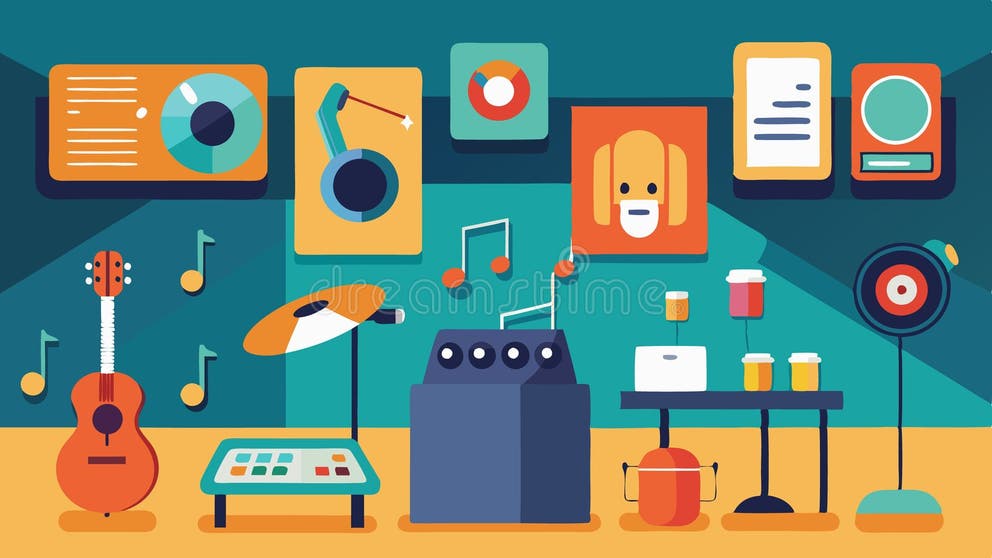 A Room Dedicated To Music with Interactive Stations for Visitors To ...