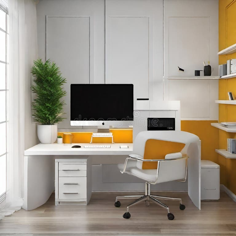 A Room with a Desktop Personal Computer. Stock Photo - Image of personal, desktop: 300905274