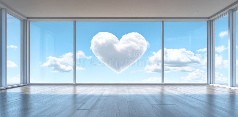 A Room Devoid of Furniture, with Windows that Span from the Floor To ...