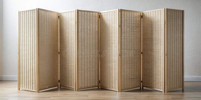 A Room Divider Constructed from Tightly Woven Material Creating a ...
