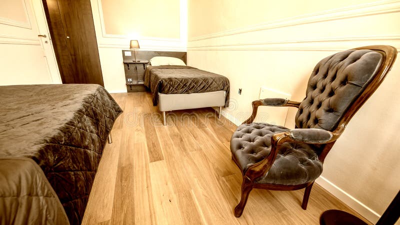 Room with Double Single Bed of a Modern, Bright and Spacious Apartment ...