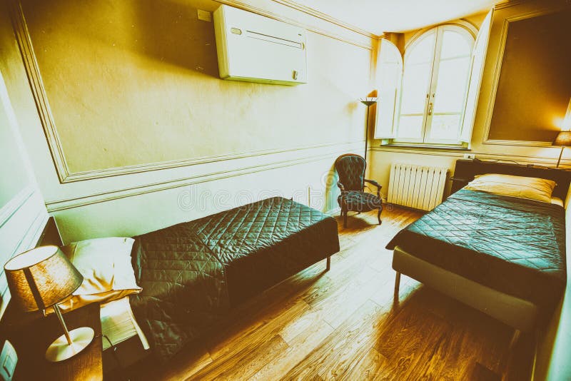 Room with Double Single Bed of a Modern, Bright and Spacious Apartment ...