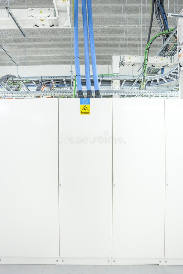 Room with electrical boxes stock image. Image of basement - 73765867
