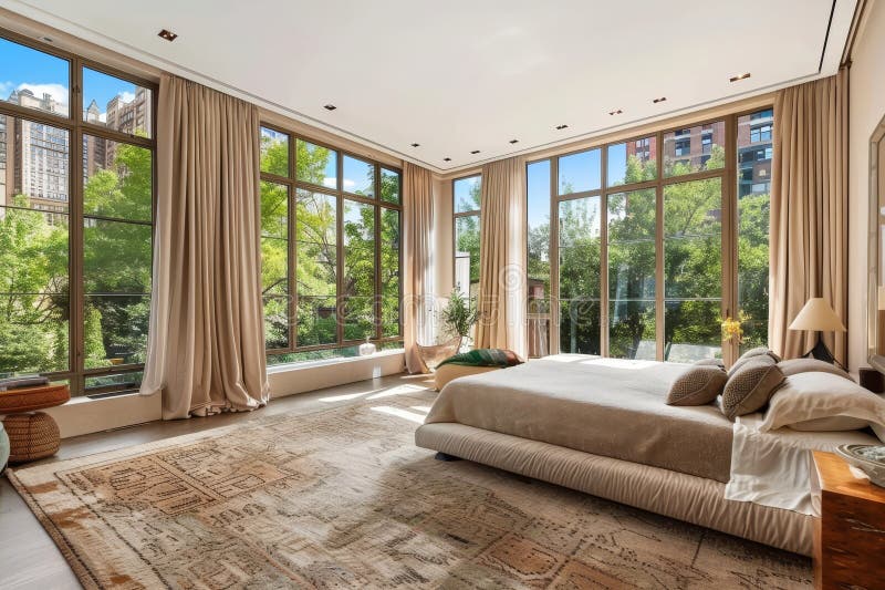 A Room Featuring Sizable Windows and a King-size Bed, a Master Bedroom ...