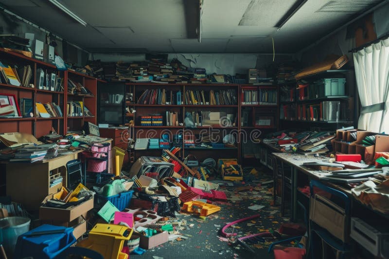 A Room Filled with Clutter and Books, Hidden Corners of an Empty ...