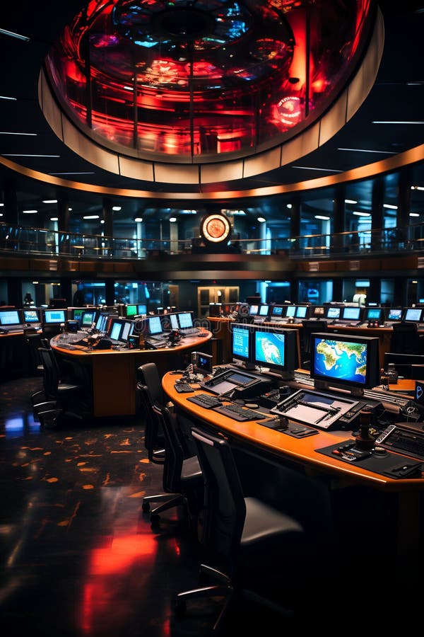 Room Filled with Lots of Computer Monitors and Lot of Monitors ...