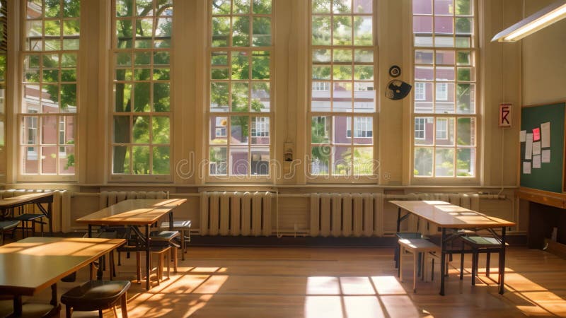 A Room Filled with Multiple Tables and Chairs, with Natural Light ...