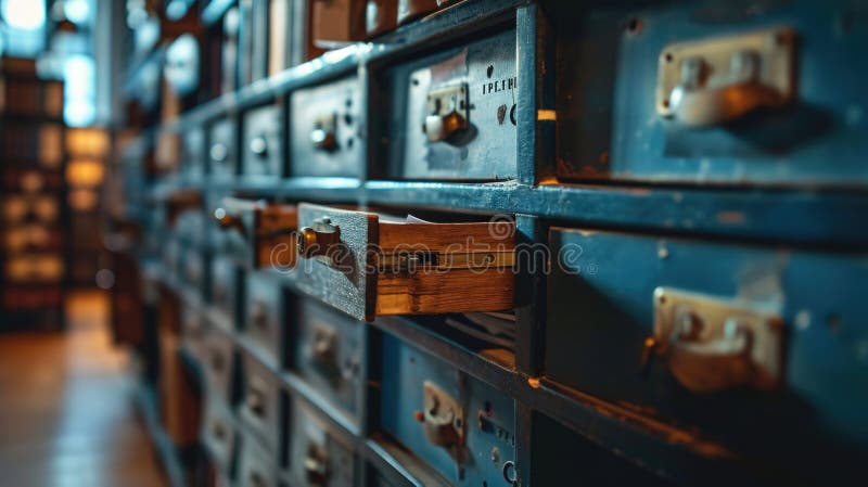 A Room Filled with Numerous Wooden Drawers. Versatile Image Suitable ...