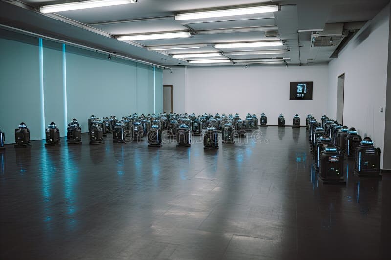 A Room Filled with Robots, Each One Programmed To Perform a Specific ...