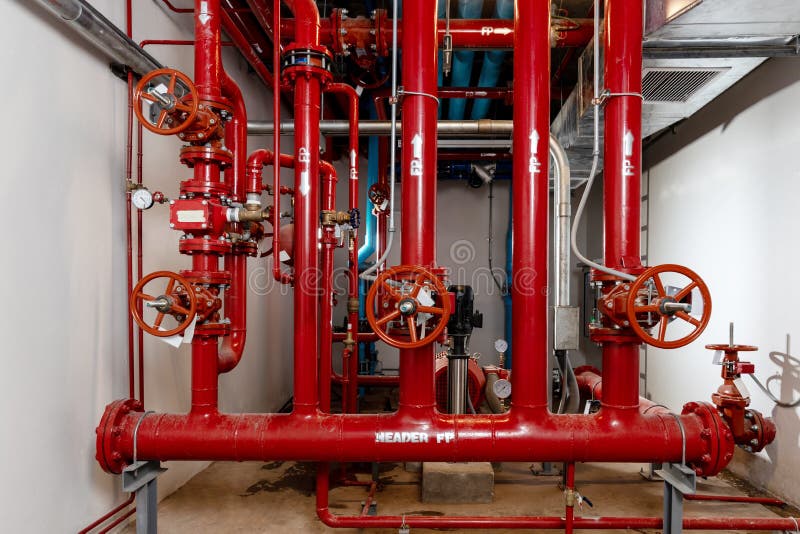 Room Fire Suppression System Installation with a Alarm Check Valve ...