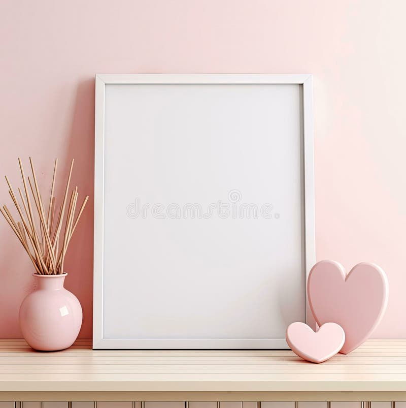 Room with Frame and Flowers Room with a Picture Frame Room with Frame ...