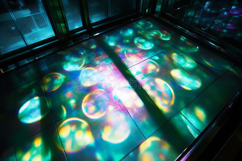 A Room with a Green Floor and a Blue Ceiling Stock Illustration ...