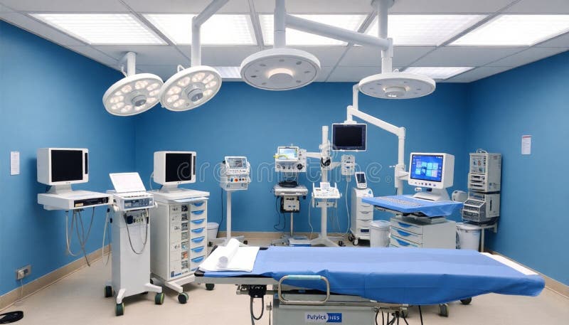 Room for Heart and Lung Treatment Stock Illustration - Illustration of ...