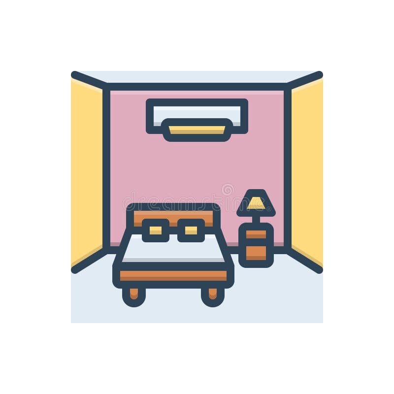 Color Illustration Icon for Room, Apartment and Living Stock ...