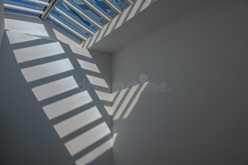 Room Illuminated by the Light Stock Photo - Image of fixtures, skylight ...