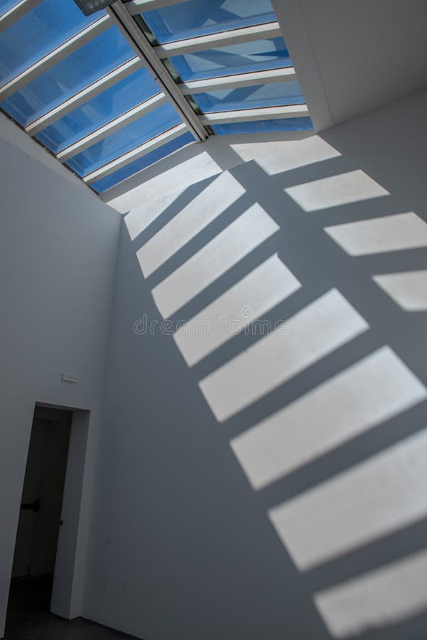 Room Illuminated by the Light Stock Image - Image of rent, geometric ...