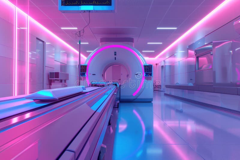 A Room Illuminated by a Soft Pink Light, Suitable for Various Concepts ...