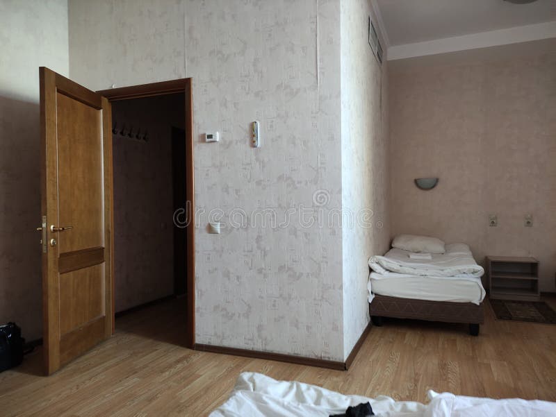 Room in the Inexpensive Hotel, Inside View Stock Photo - Image of decor ...