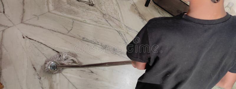 ROOM INTERIOR CLEANING STICK HUMAN HANDS Stock Photo - Image of hands ...