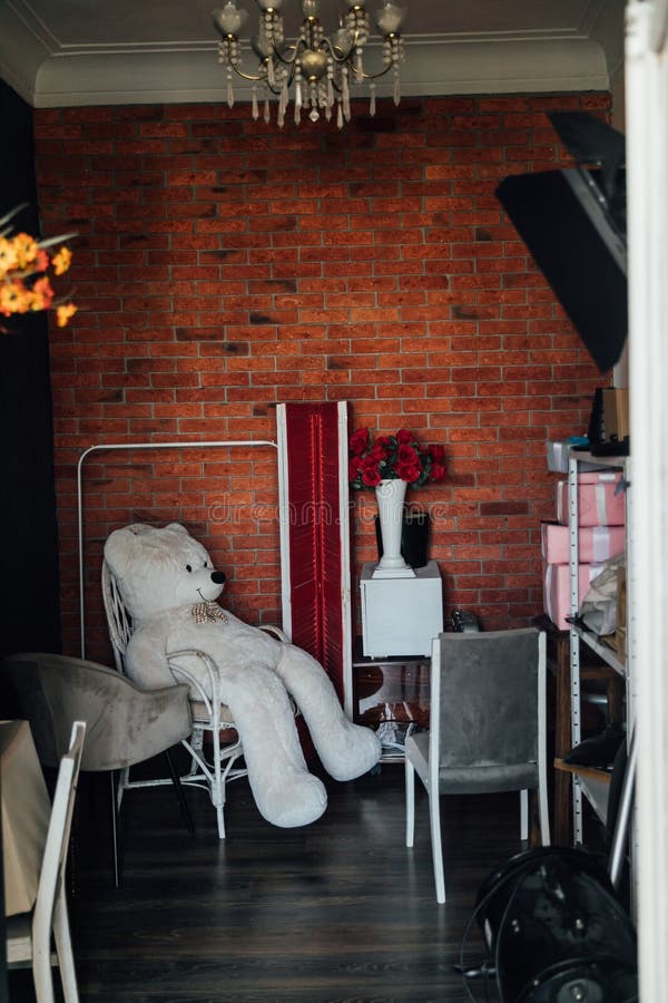 Room Interior with a Mess of Chairs Things Stock Image - Image of ...