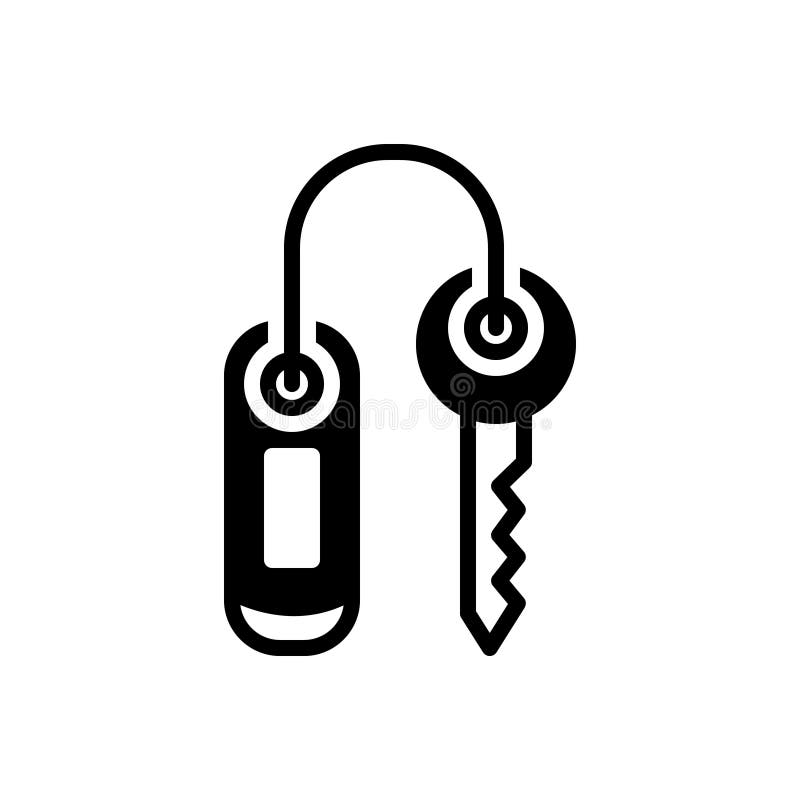 Black Solid Icon for Room Key, Security and Turnkey Stock Vector ...