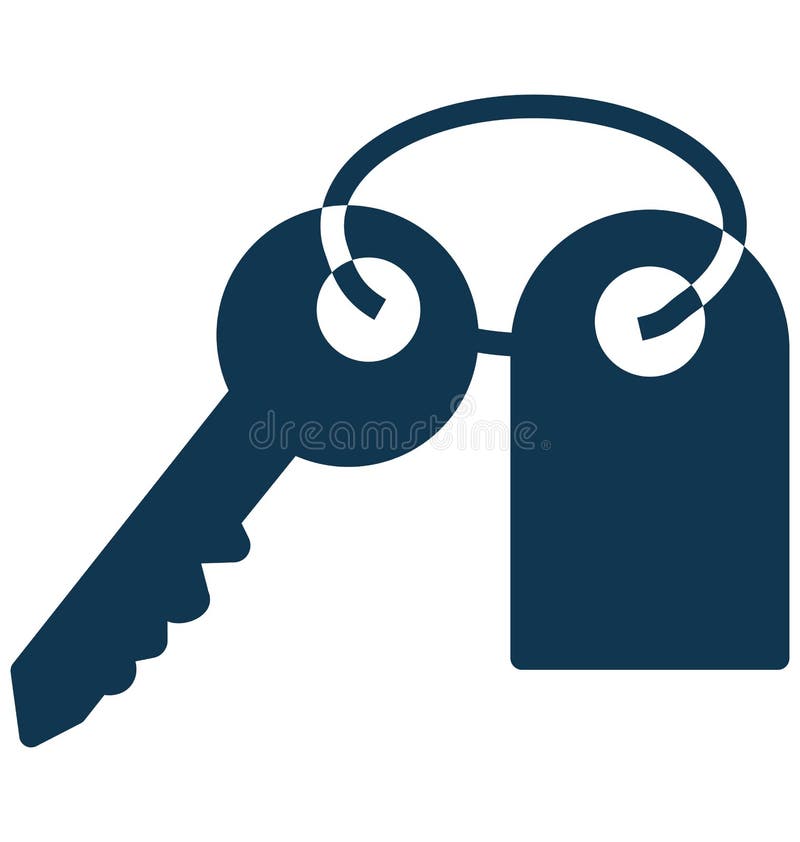 Room Key Isolated Vector Icon Use for Travel and Tour Projects Stock ...