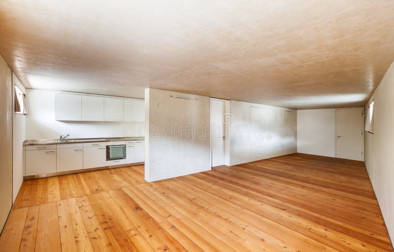 Room with kitchen stock image. Image of kitchen, sparse - 30775883