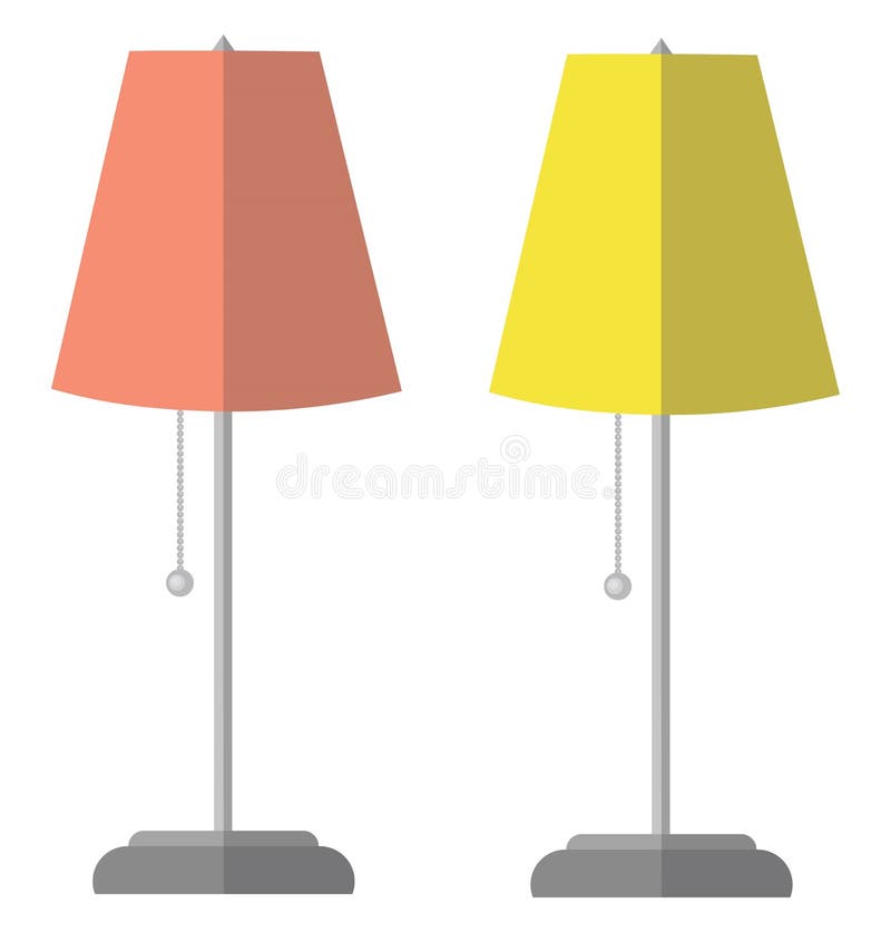 Room lamps, icon stock vector. Illustration of cartoon - 261376556