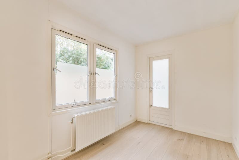 Room with a Large Window in a Luxury Home Stock Photo - Image of inside ...