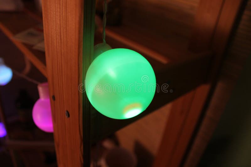 In the Room Lights. Soft Light is a Night Light Stock Photo - Image of ...