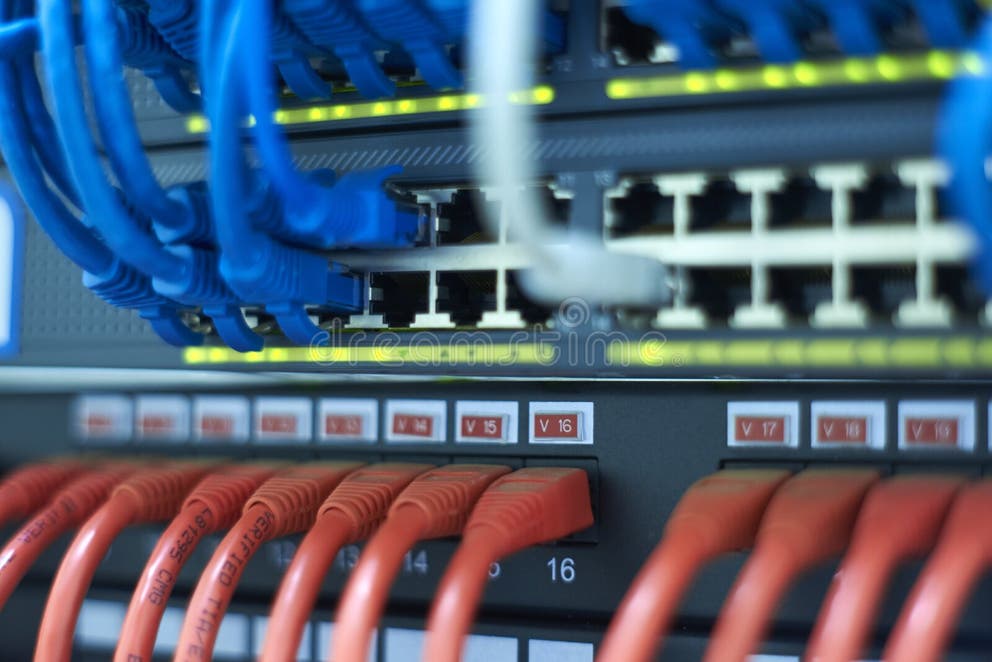 Room Link, Networked Cables, Category 6, Switch and Routers in the ...