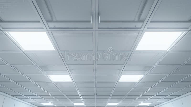 A Room with Multiple Lights Illuminating the Ceiling. Ideal for ...