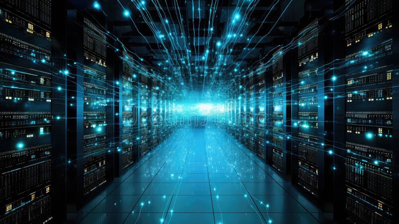 Room Network Technology Background Stock Illustration - Illustration of ...