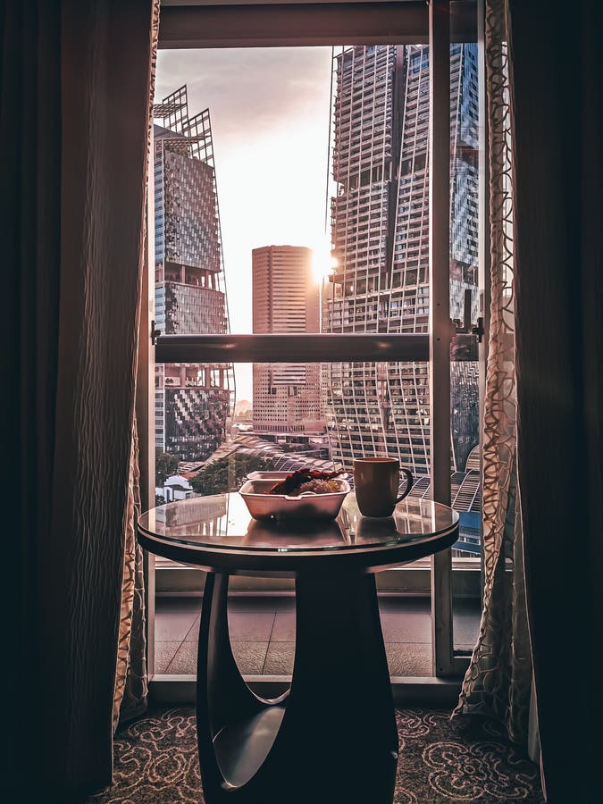 Room with Nice Building View at Singapore Editorial Image - Image of ...