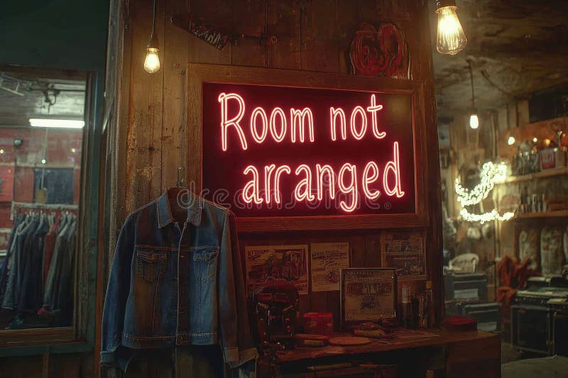 Room Not Arranged Text Writting on a Paper Stock Photo - Image of ...