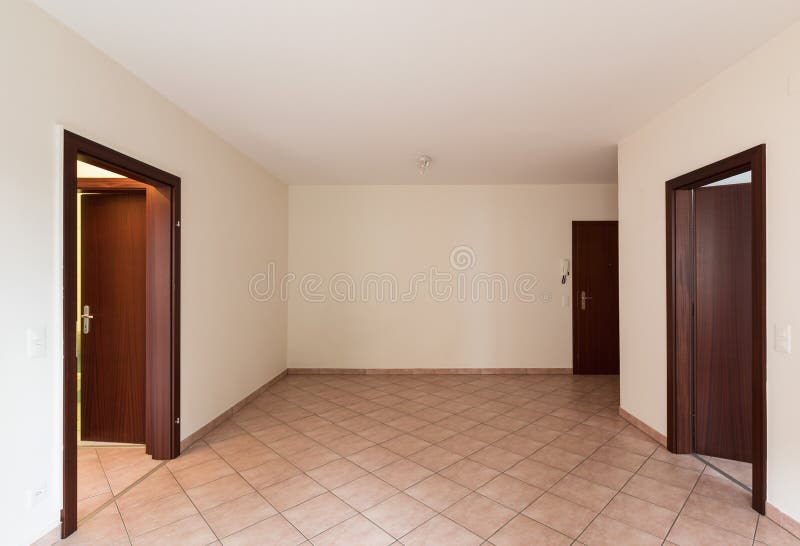 Room with open door stock photo. Image of rooms, room - 164227578