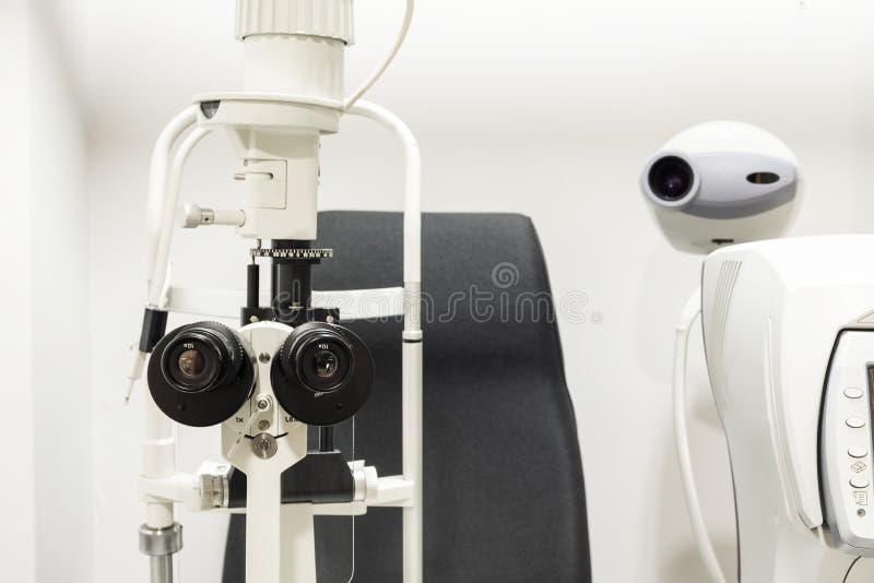 Room with Optical Devices To Measure People S Eyesight Stock Image ...
