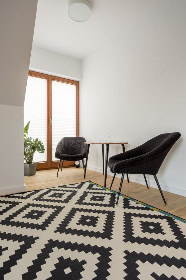 Room with pattern carpet stock photo. Image of house - 84823300