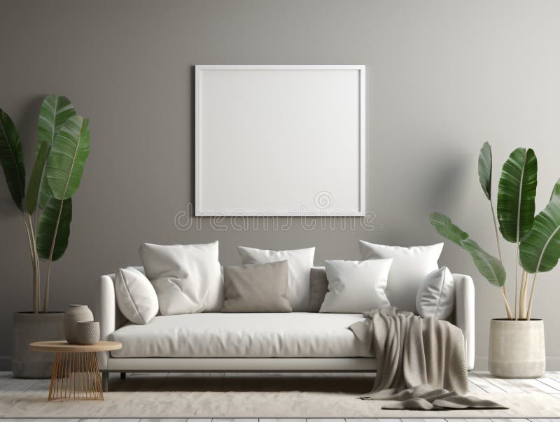 Room Picture Mockup, Empty Picture Room, Mockup Poster, Stock ...