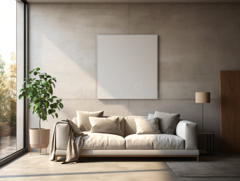 Room Picture Mockup, Empty Picture Room, Mockup Poster, Stock ...