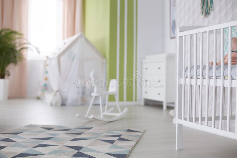 Room prepared for baby stock photo. Image of home, child - 92293338