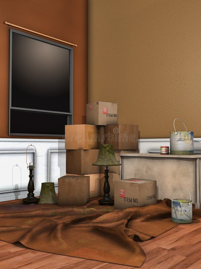 Room Prepared Painting Stock Illustrations – 7 Room Prepared Painting ...