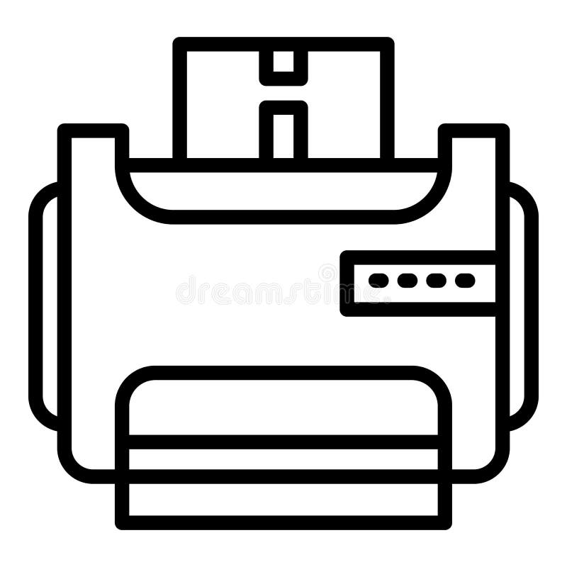 Room Printer Icon, Outline Style Stock Vector - Illustration of icon ...