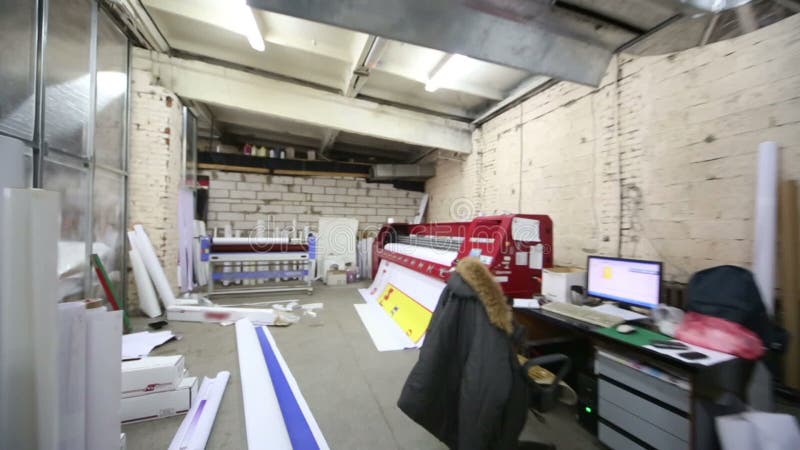 Printing Media on Large Printer Stock Image - Image of colors, colorful ...