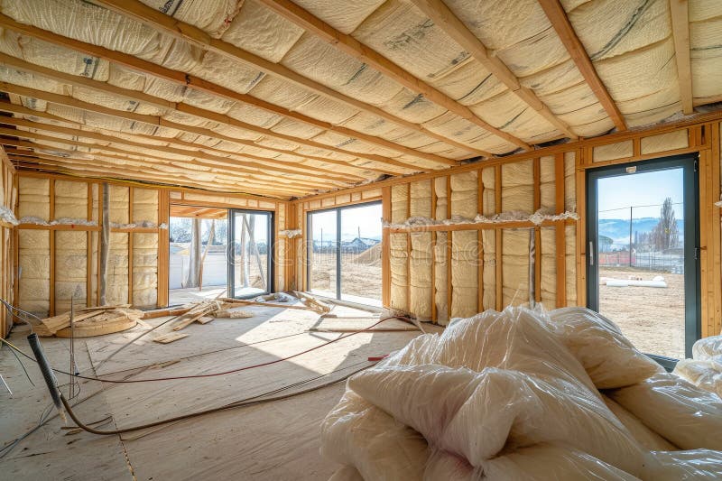 A Room in Progress, Filled with Sawdust and Unfinished Wooden ...