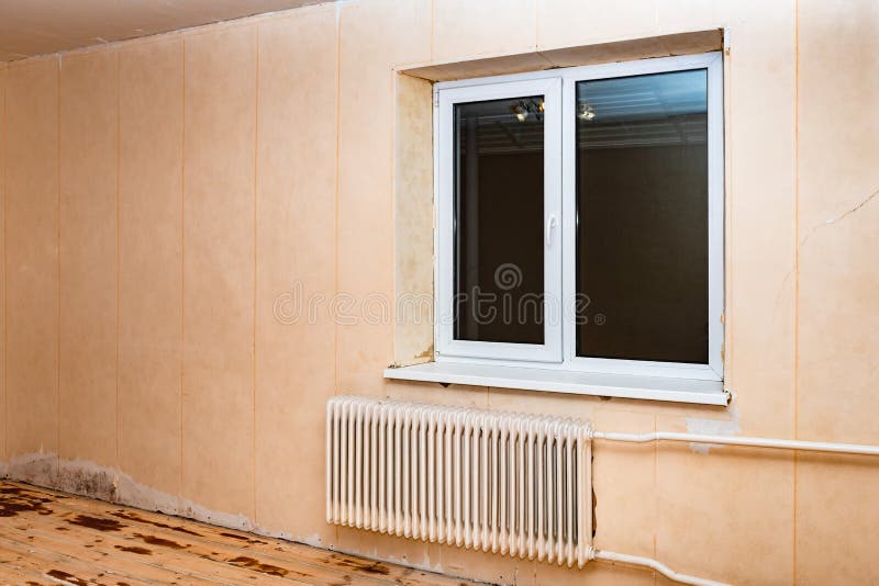 Room in Renovation Progress. House Remodeling. Construction Works ...