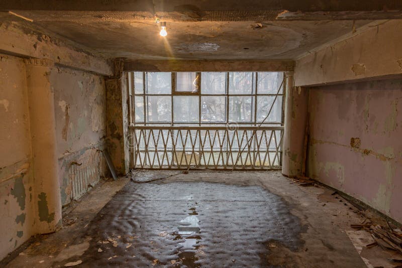 Room in a ruined house stock photo. Image of floor, poor - 90249630
