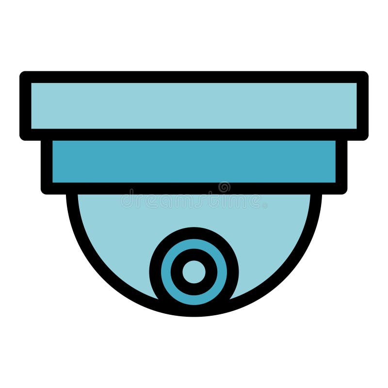 Room Security Camera Icon Vector Flat Stock Vector - Illustration of ...