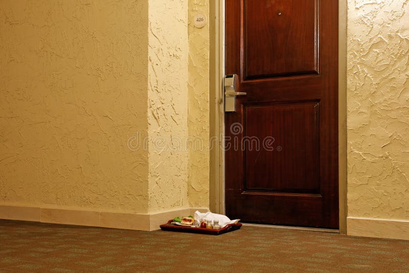 Room Service stock image. Image of hotel, tray, hallway - 10369601