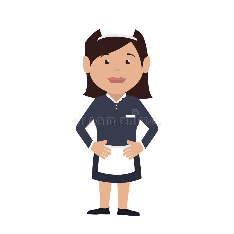 Room Service Character Hotel Service Stock Illustration - Illustration ...